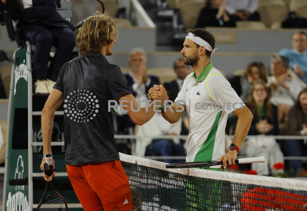 Zverev knocks out Dimitrov for French Open quarter-final spot - The Fiji Times