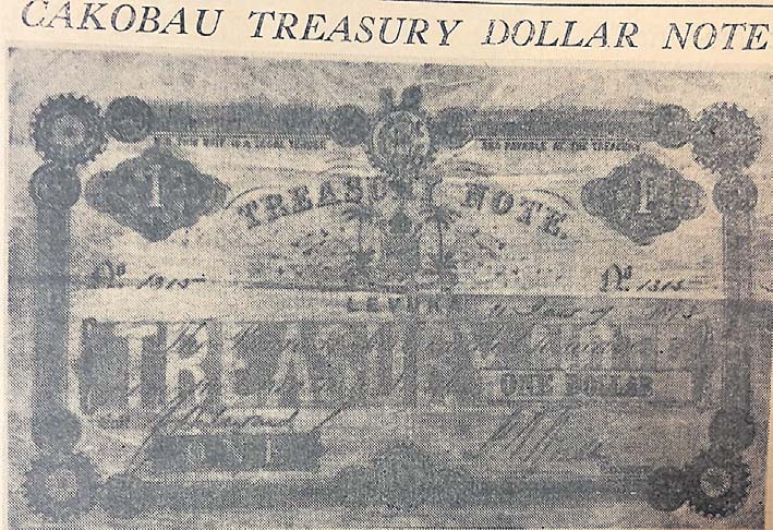 Look Back | Rare Ratu Cakobau notes - The Fiji Times