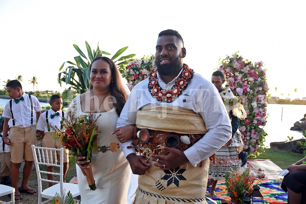 Drua prop Tawake ties knot - The Fiji Times
