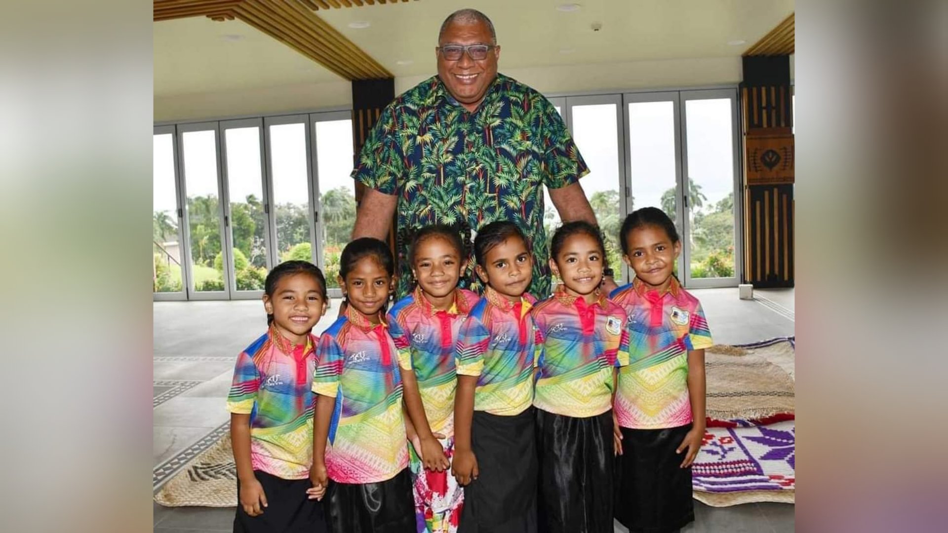 Children light up State House with colourful attire - The Fiji Times