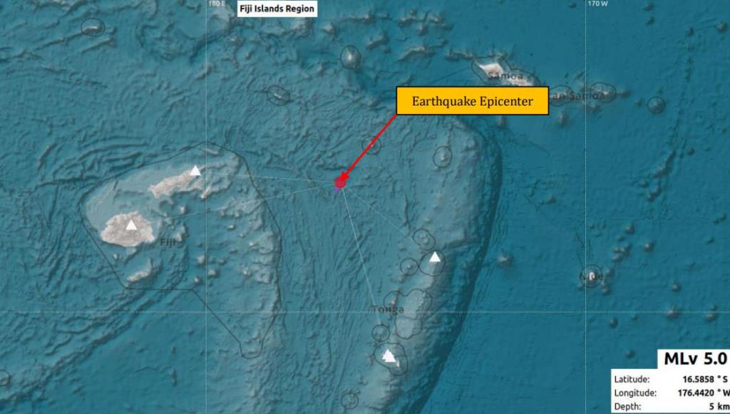 Seismic activity: 5.0 magnitude earthquake recorded near Vanua Balavu ...