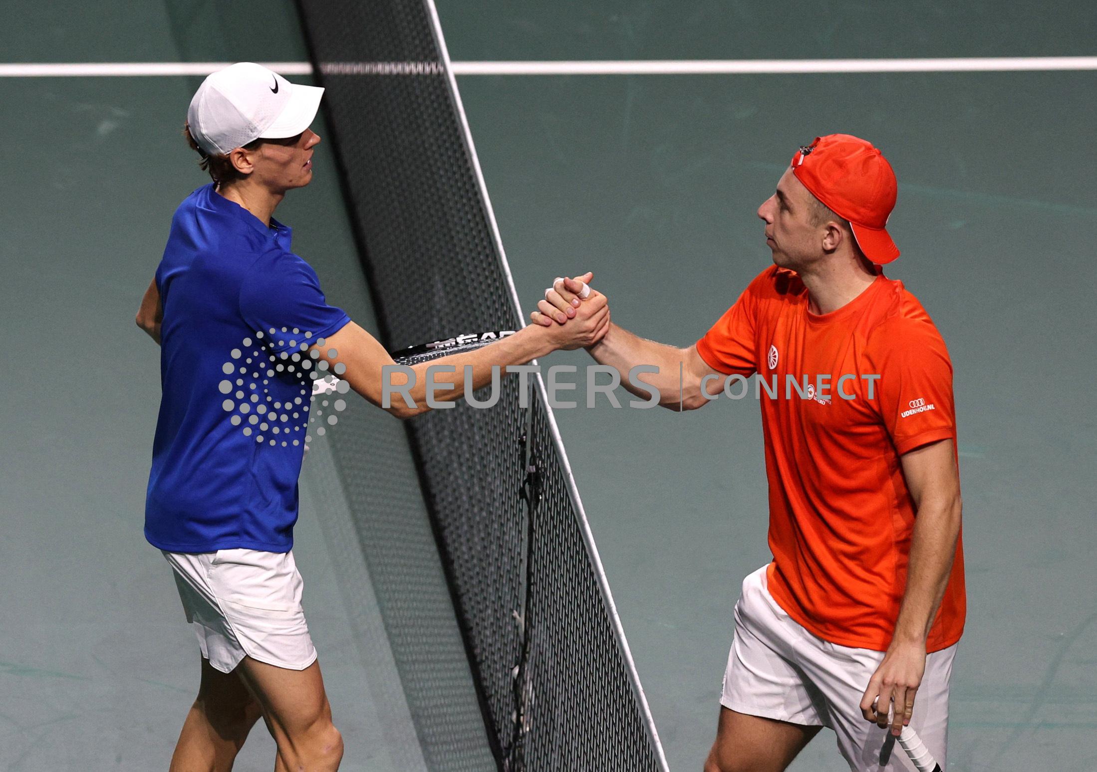 Sinner doubles up as Italy down Netherlands, reach Davis Cup semis - The Fiji Times