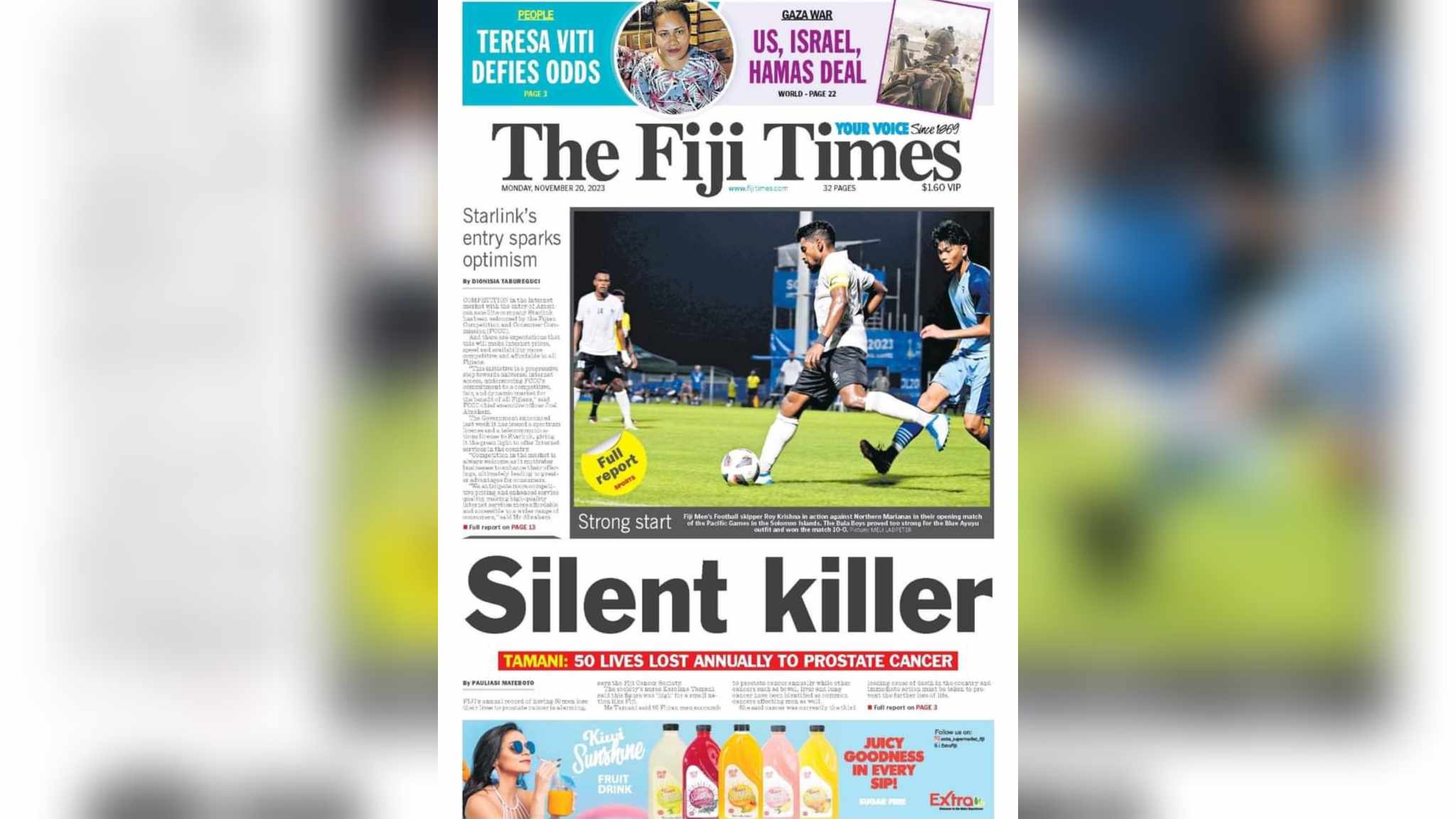 From the Editor-in-Chief’s desk: Your November 20 briefing - The Fiji Times