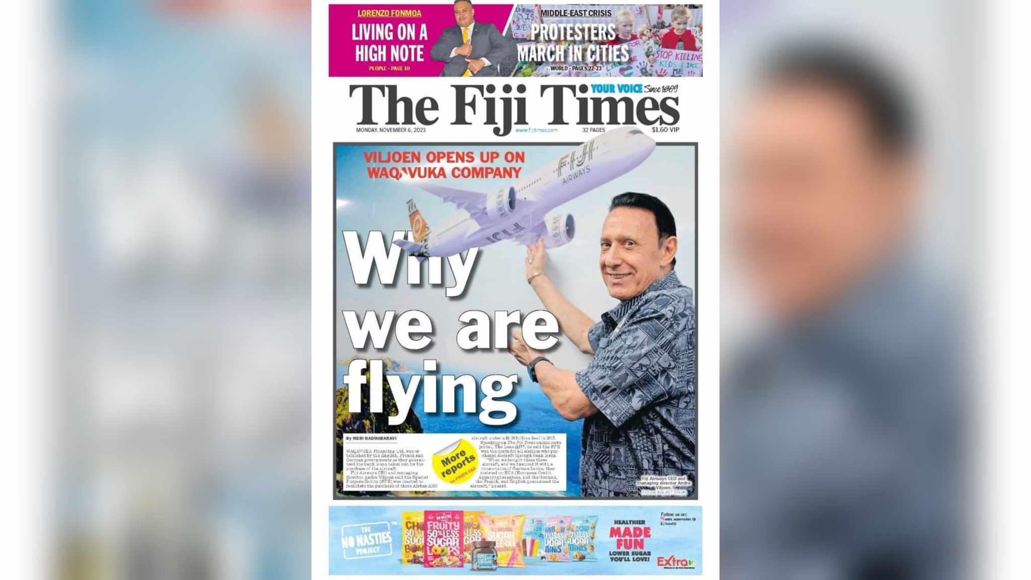 From the Editor-in-Chief’s desk: Your November 6 briefing - The Fiji Times