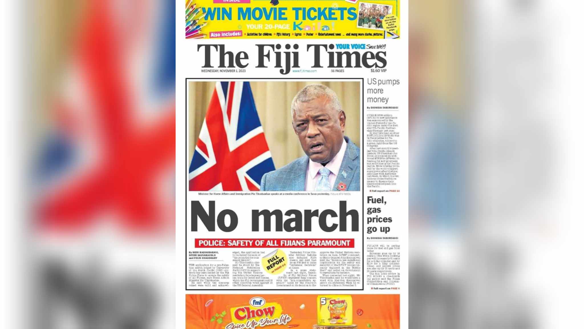 From the Editor-in-Chief’s desk: Your November 1 briefing - The Fiji Times