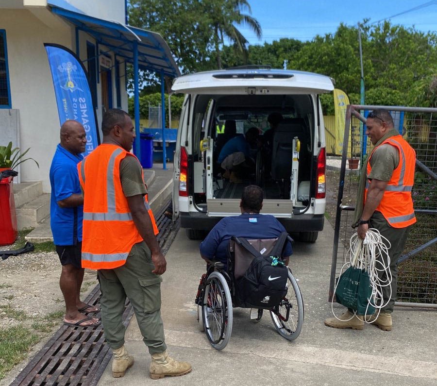 17th Pacific Games | On guard | RFMF soldiers provide escort for Team ...