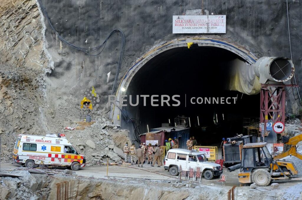 Collapsed Indian tunnel had no safety exit, was built through geological fault - panel member ...