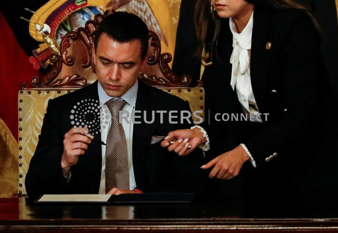 New Ecuador president Noboa pledges reforms to reduce violence, create jobs - The Fiji Times