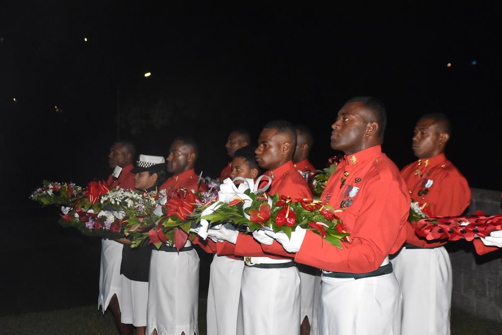 Valiant heroes remembered at dawn service - The Fiji Times