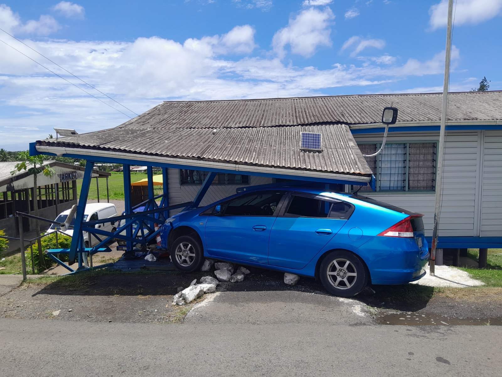 Man who crashed car into police post to appear in court - The Fiji Times