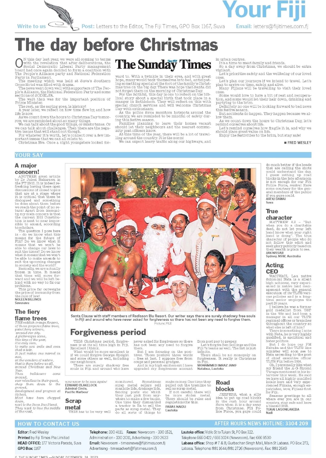 From the Editor-in-Chief's desk | Your Sunday, December 24 briefing ...