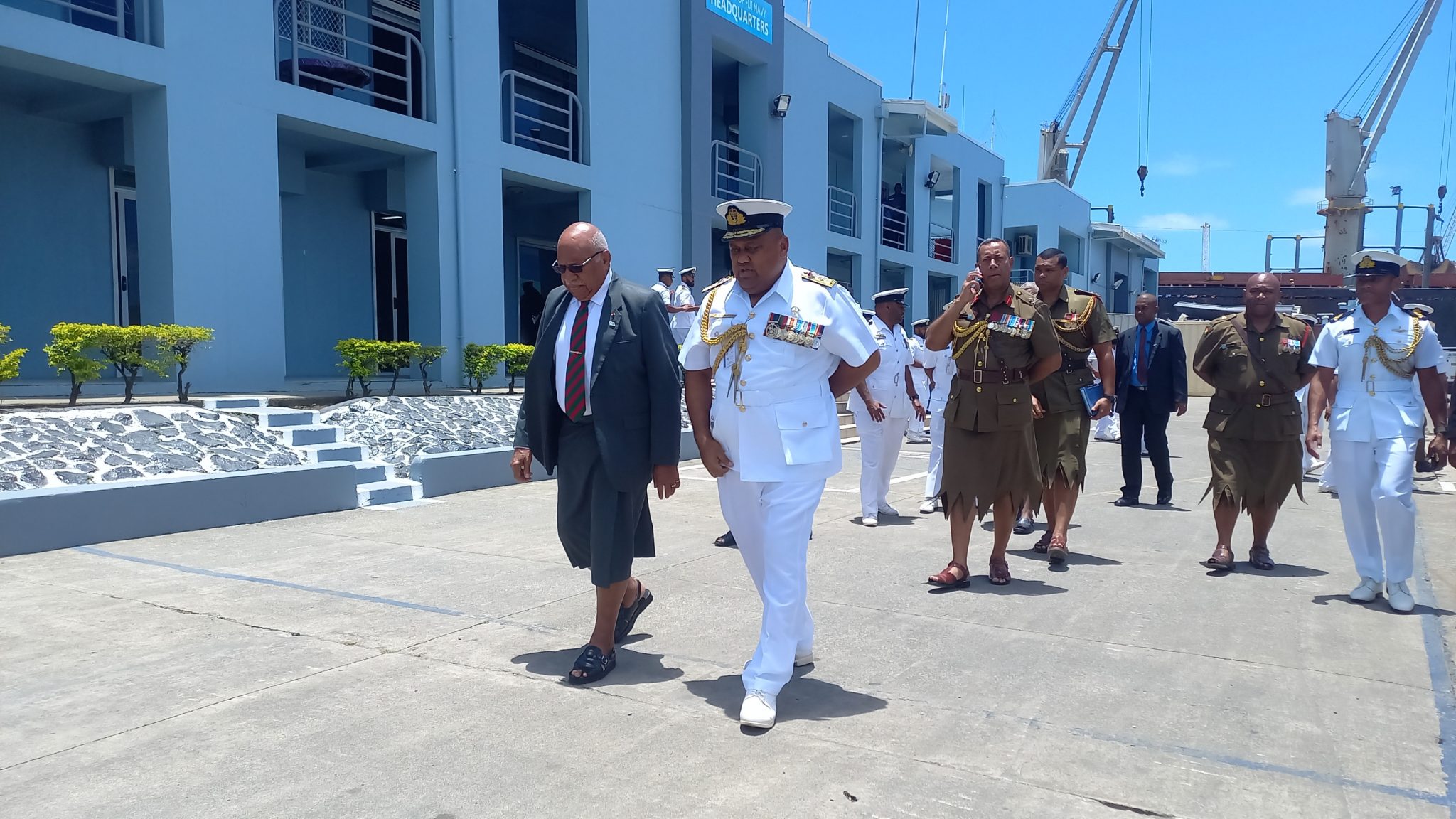 PM Rabuka tours military and naval headquarters - The Fiji Times