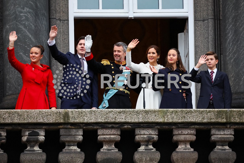 Denmark's King Frederik X appears before huge crowds after taking the ...