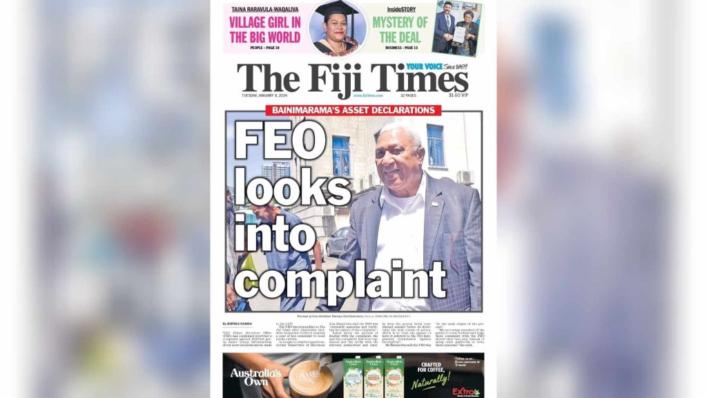 From the Editor-in-Chief’s desk: Your January 9 briefing - The Fiji Times