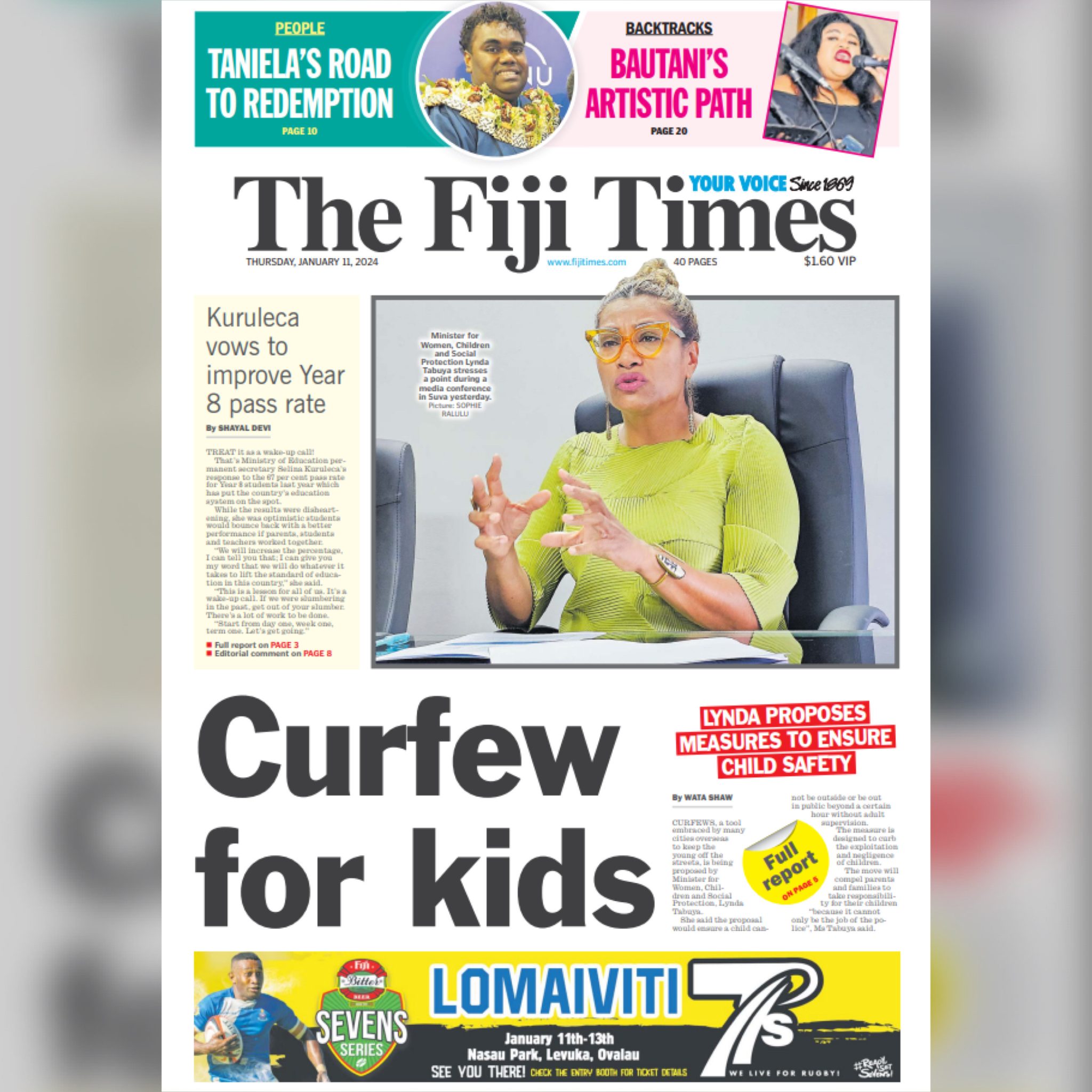 From the Editor-in-Chief’s desk: Your January 11 briefing - The Fiji Times