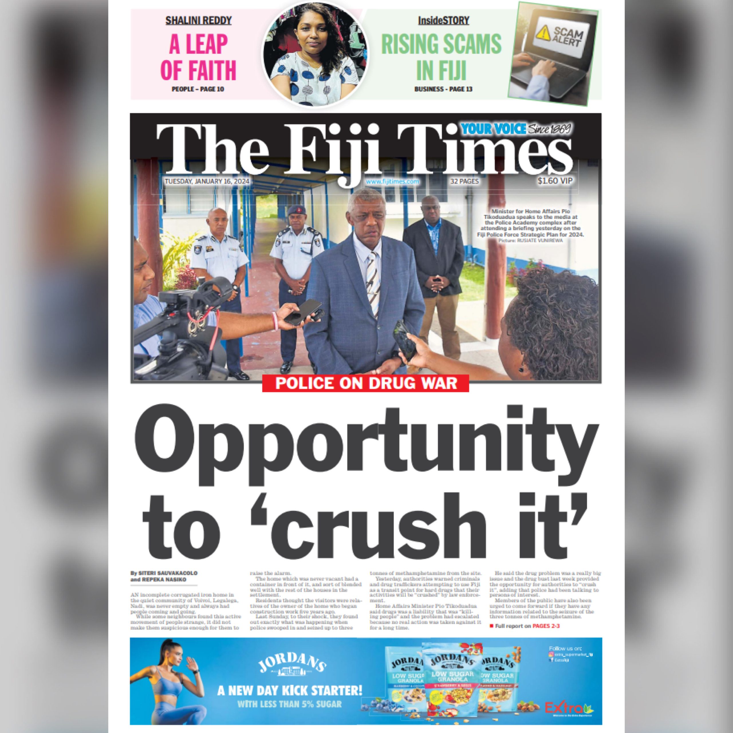 From the Editor-in-Chief’s desk: Your January 16 briefing - The Fiji Times