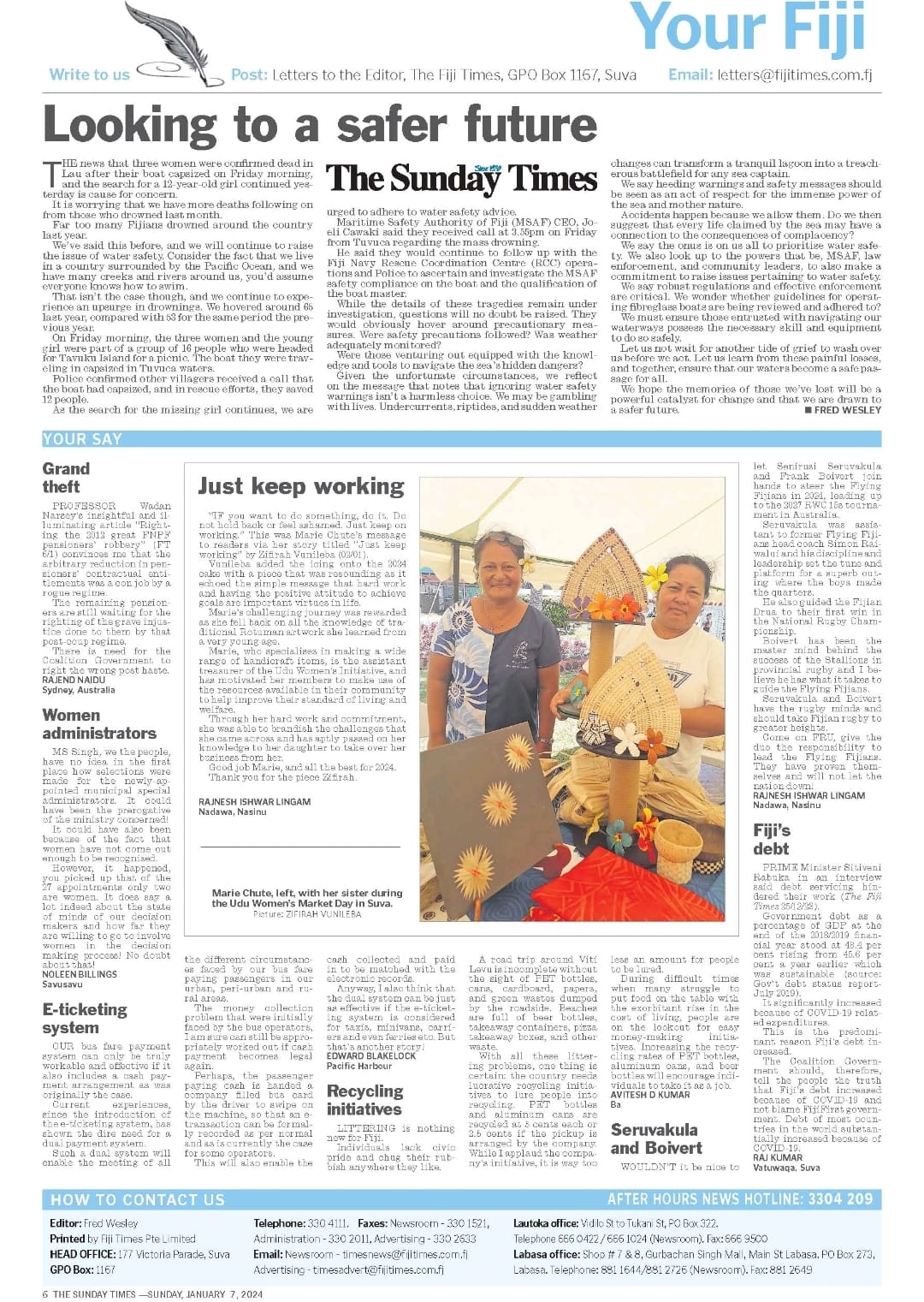 From the Editor-in-Chief's desk | Your Sunday, January 7, briefing ...