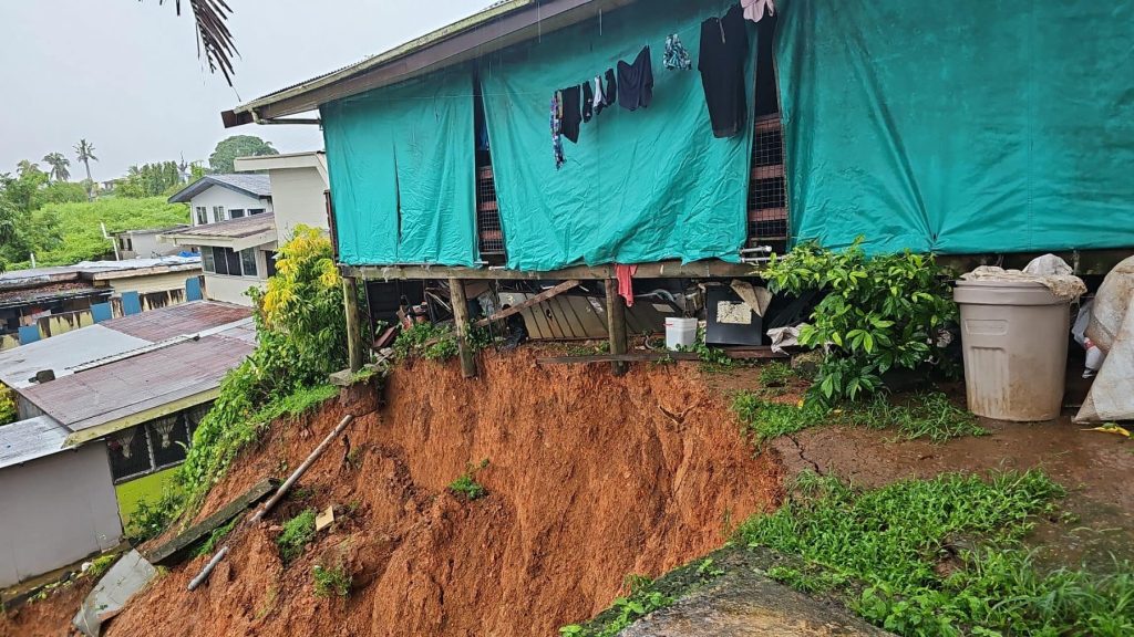 Landslide forces Samabula family out of their home - The Fiji Times