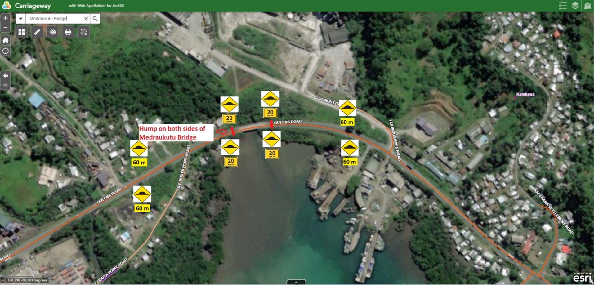 New speed humps scheduled to be installed at Medraukutu Bridge in Lami ...