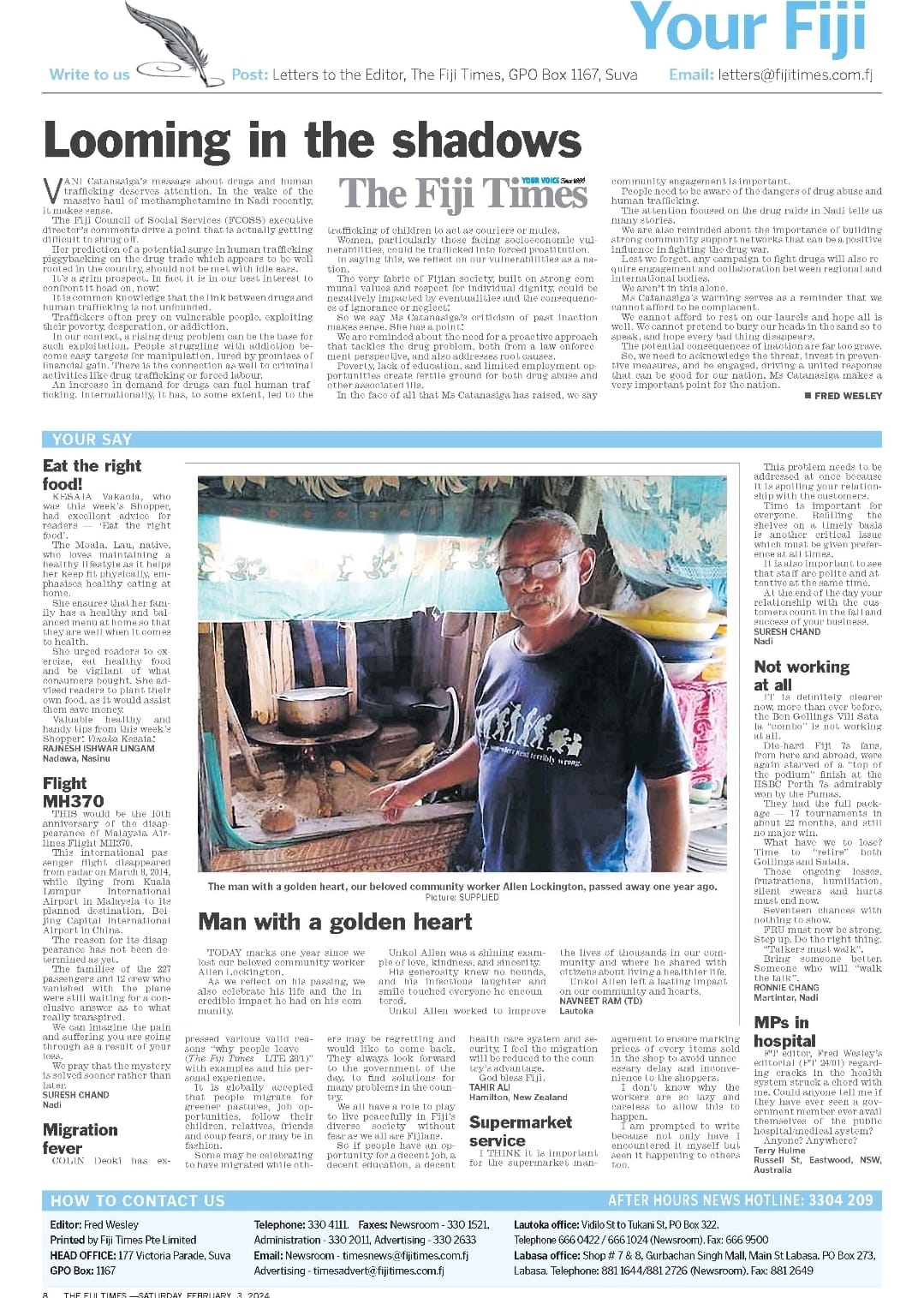 From the Editor-in-Chief's desk | Your Saturday, February 3, 2024 ...