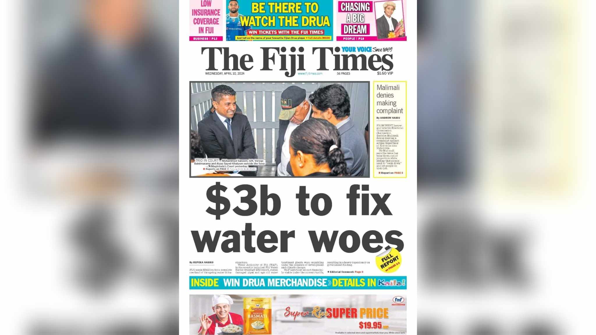 From the Editor-in-Chief’s desk: Your April 10 briefing - The Fiji Times