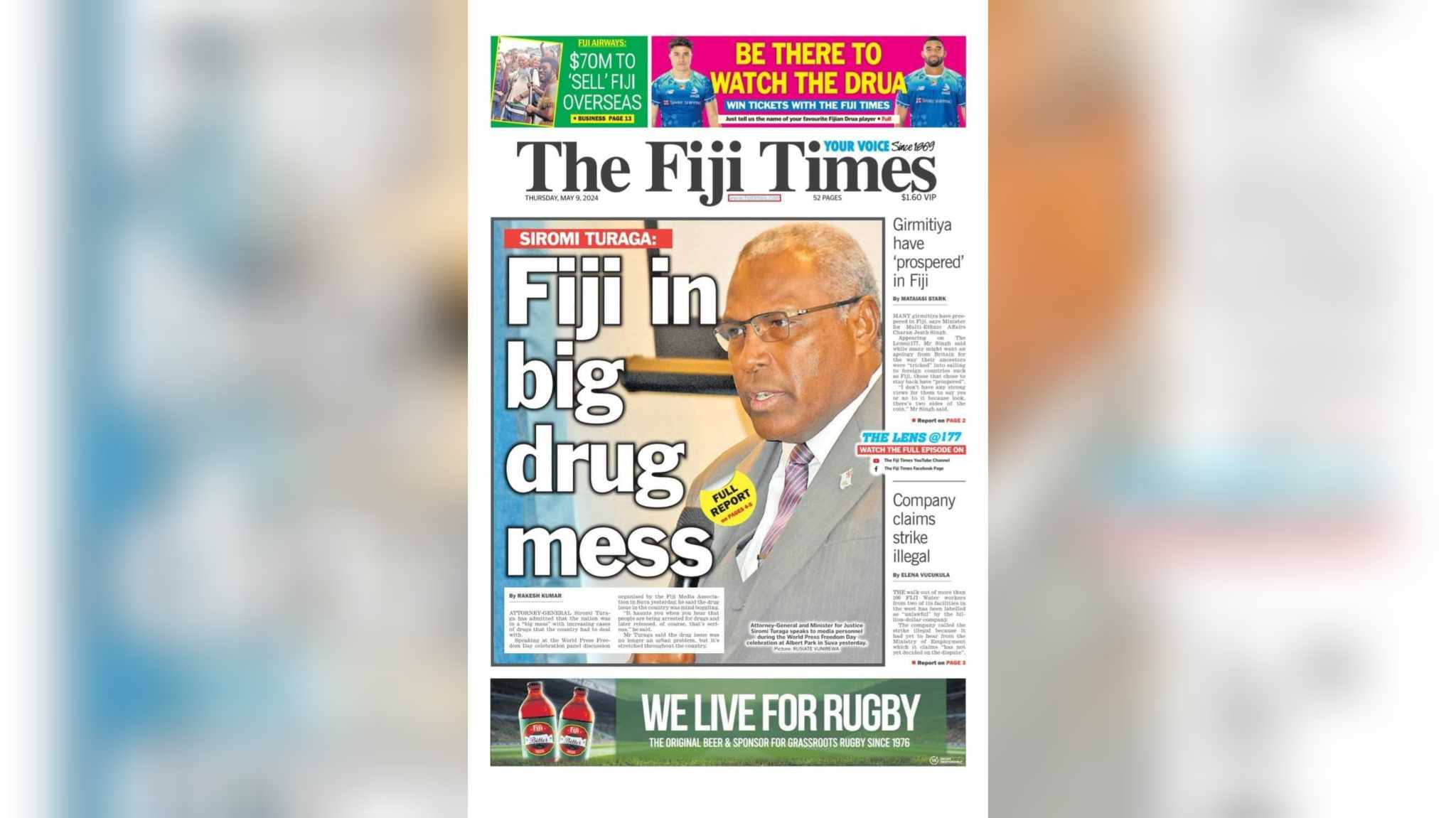 From the Editor-in-Chief’s desk: Your May 9 briefing - The Fiji Times