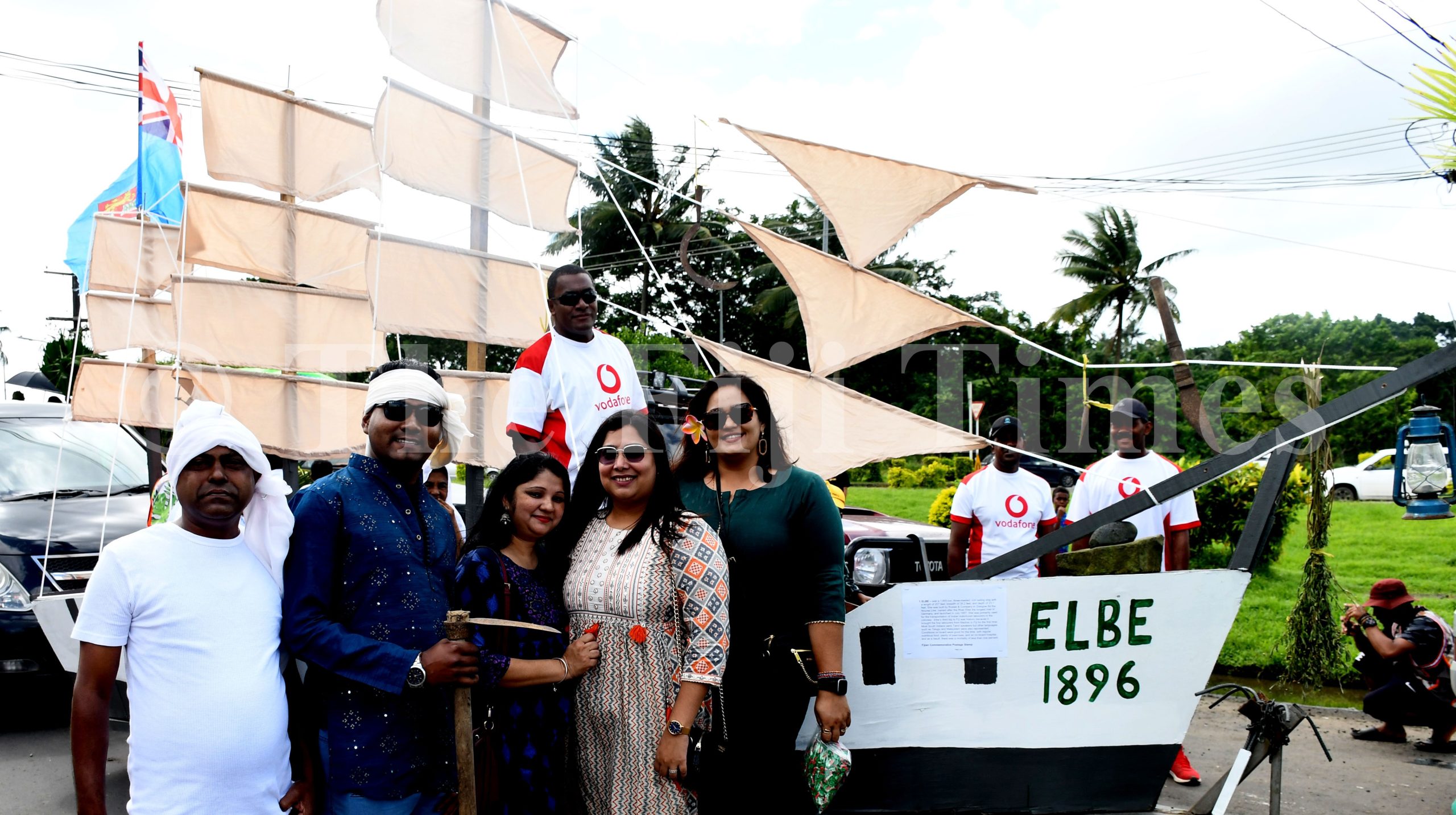 Public gather in numbers to see float procession - The Fiji Times