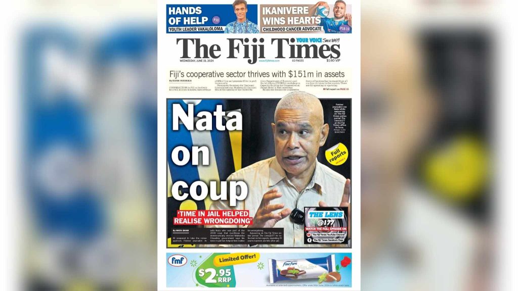From the Editor-in-Chief’s desk: Your June 19 briefing - The Fiji Times