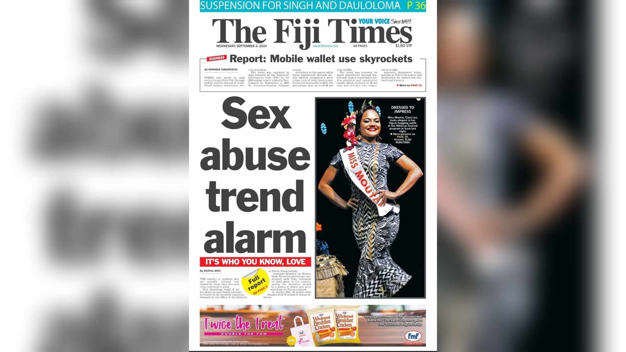 From the Editor-in-Chief’s desk: Your September 4 briefing - The Fiji Times
