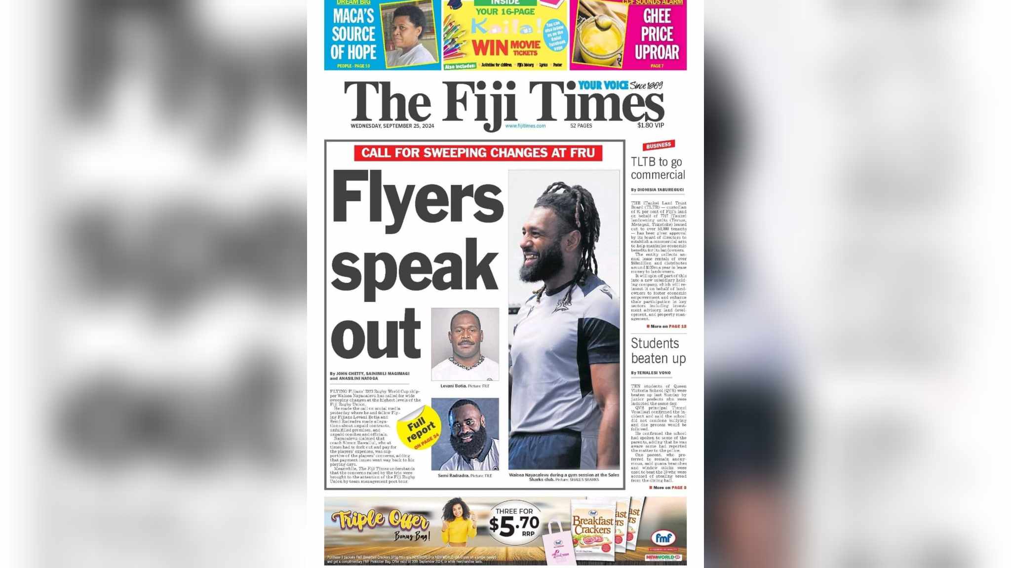 From the Editor-in-Chief’s desk: Your September 25 briefing - The Fiji ...