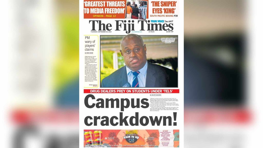 From the Editor-in-Chief’s desk: Your September 26 briefing - The Fiji ...