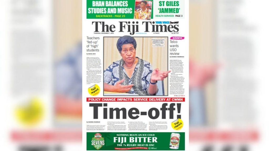 The Fiji Times edition- November 7, 2024 - The Fiji Times