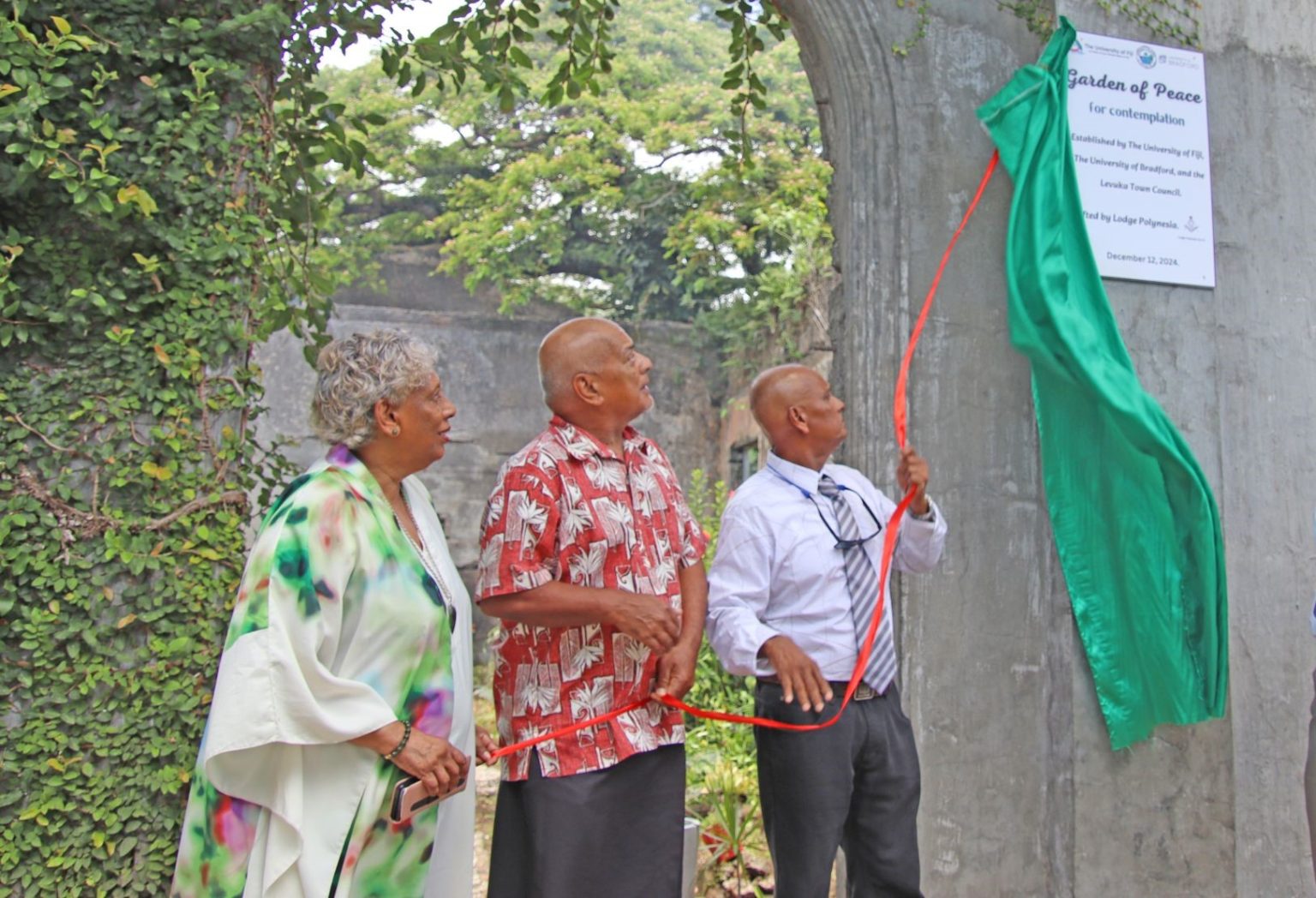 Peace Garden opens in Levuka - The Fiji Times