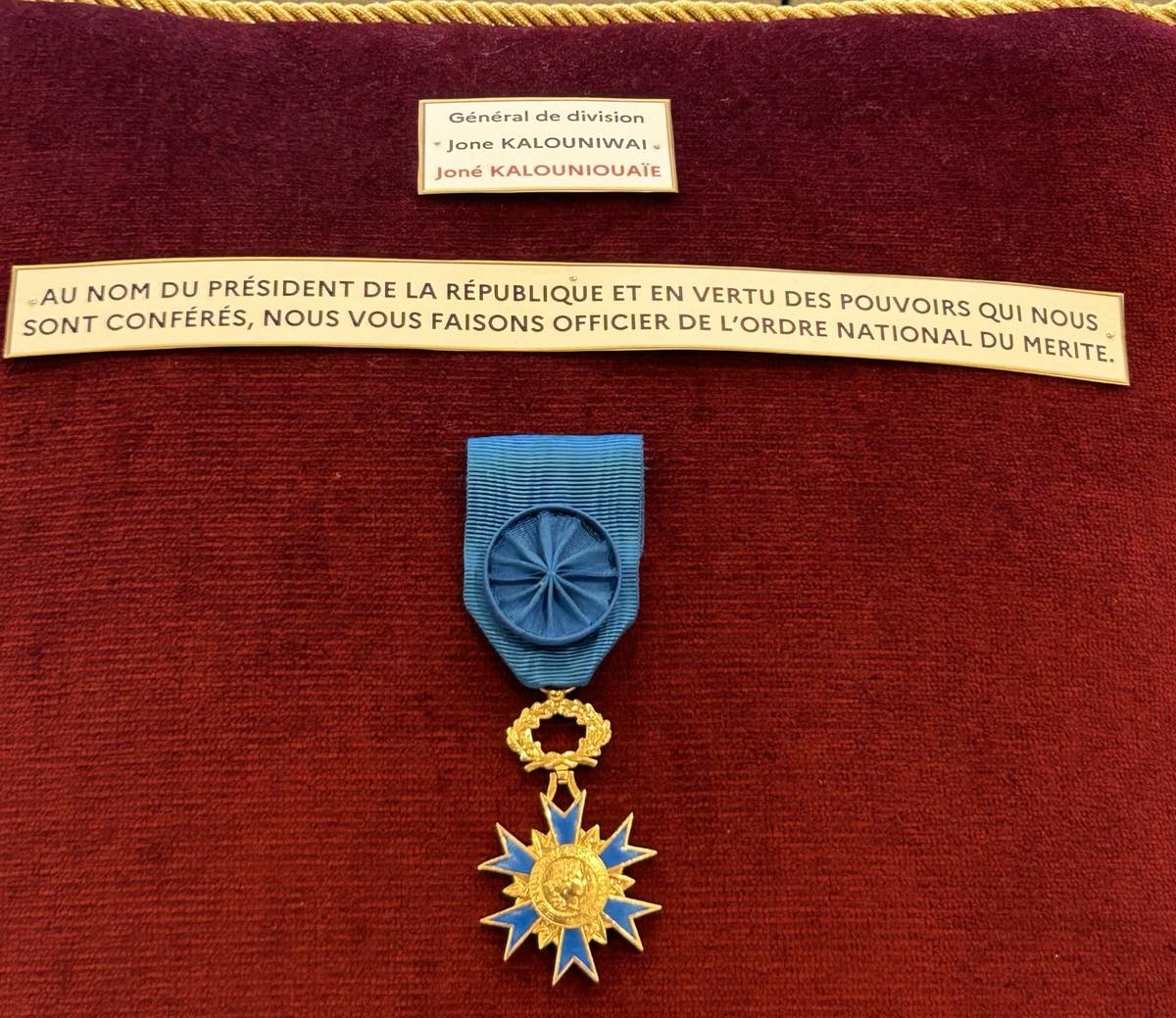 France confers Order of Merit to RFMF Commander - The Fiji Times