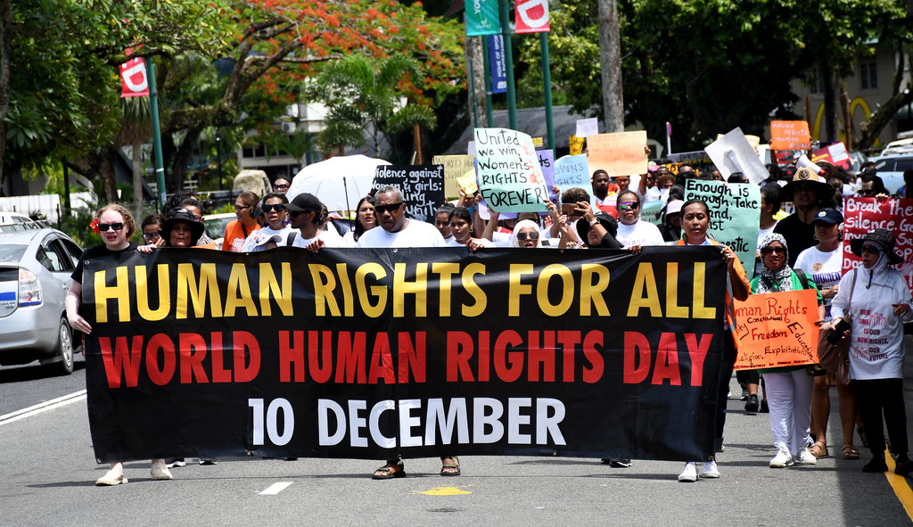 Hundreds march for human rights - The Fiji Times