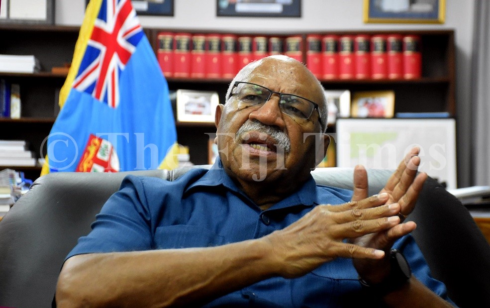 PM: It's time to stop giving handouts - The Fiji Times