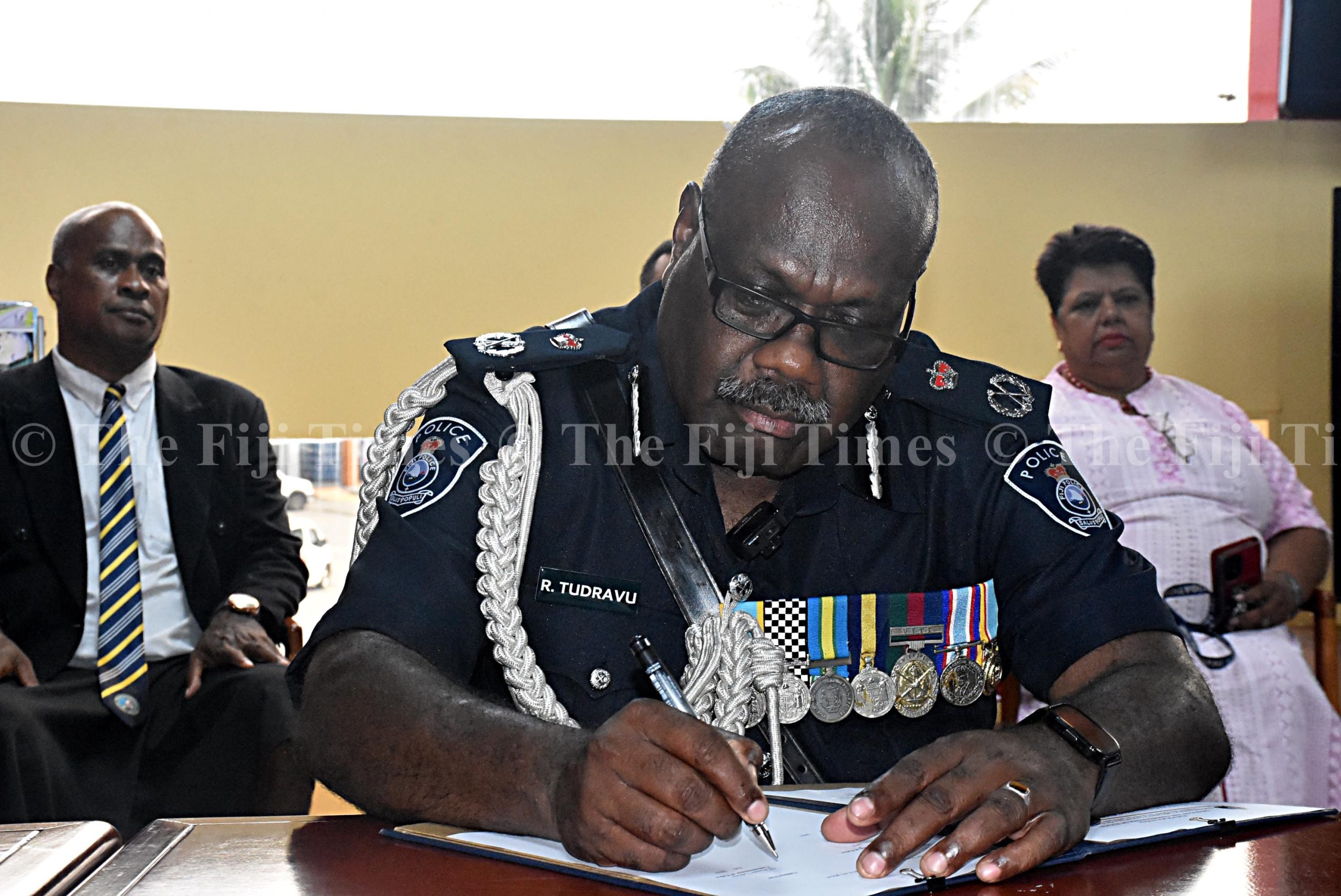 Quarter guard ceremony of welcome for Police Commissioner – The Fiji Times