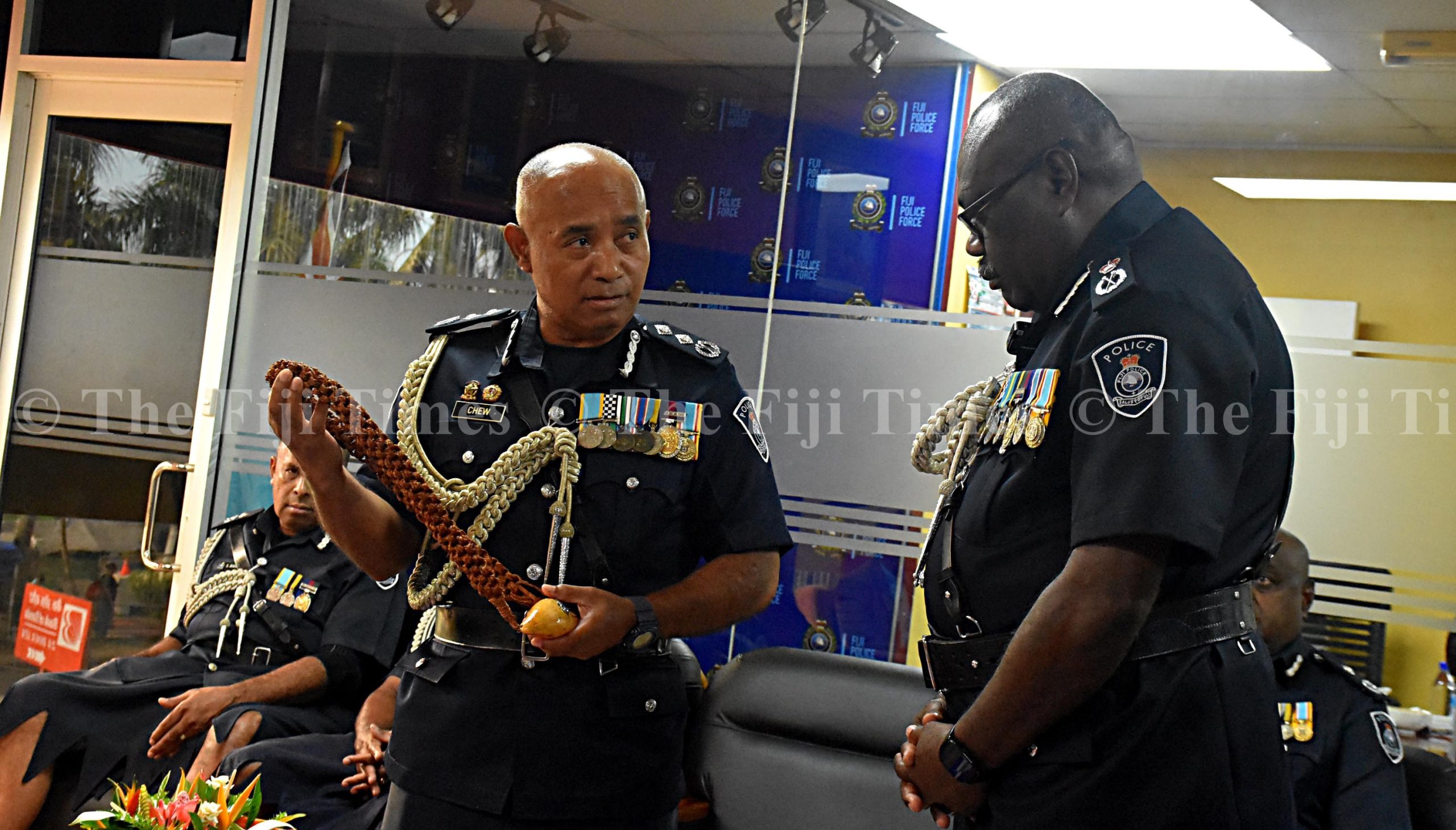Quarter guard ceremony of welcome for Police Commissioner – The Fiji Times