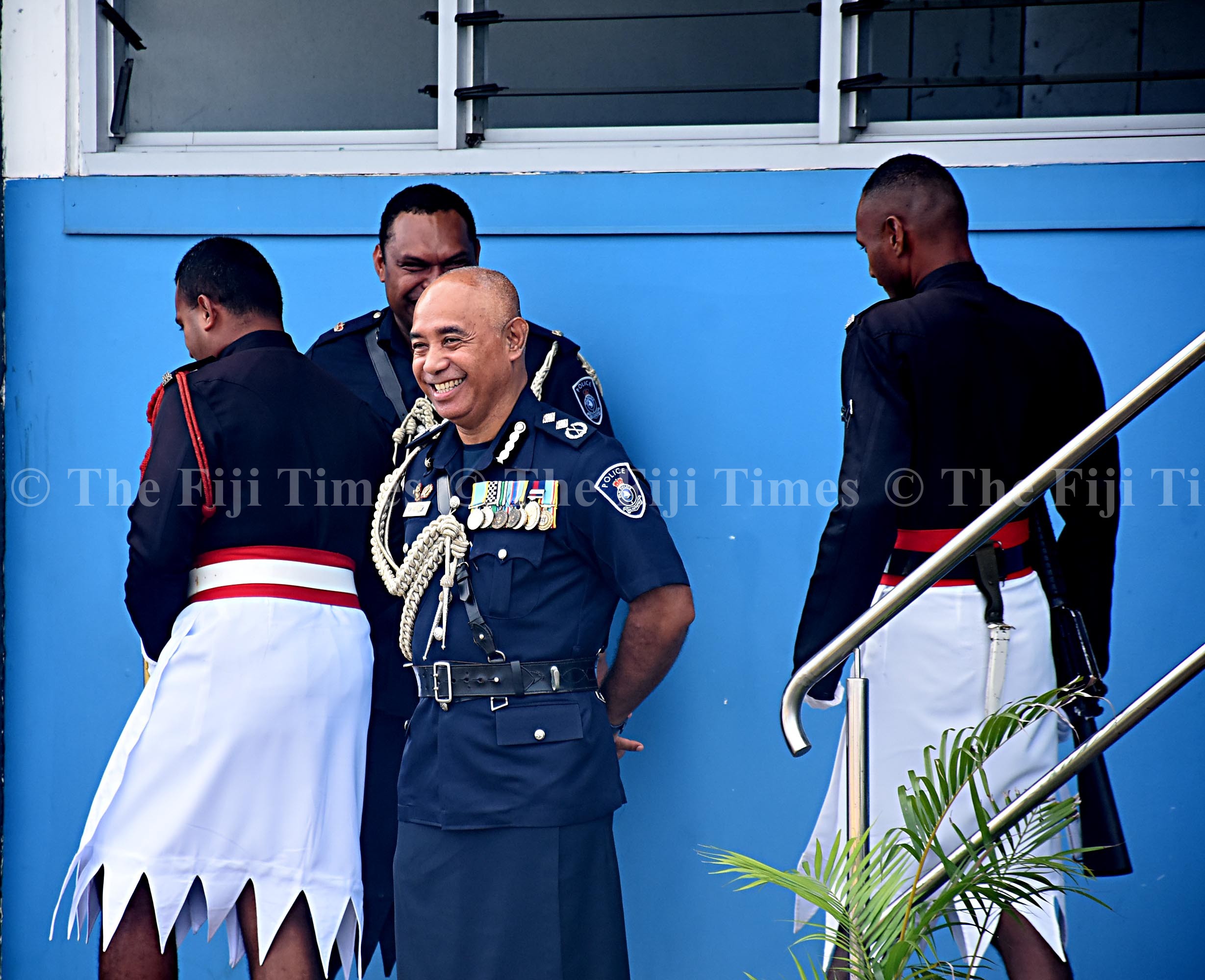 Quarter guard ceremony of welcome for Police Commissioner – The Fiji Times