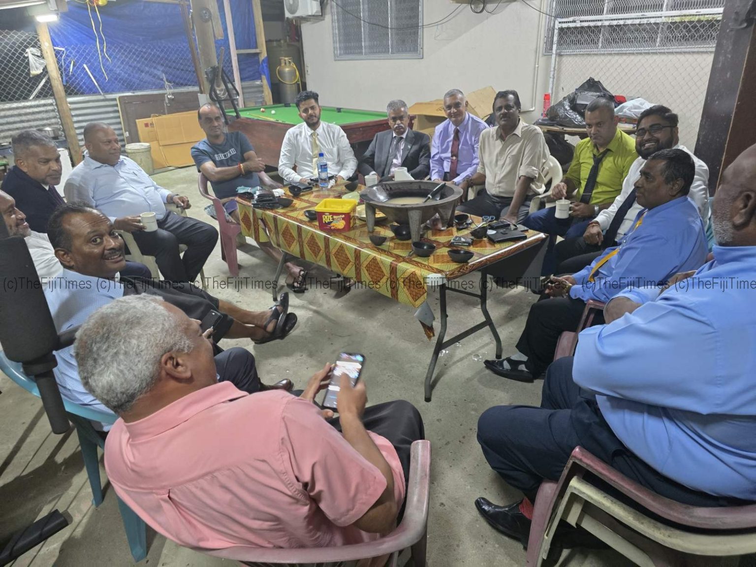 Opposition members "celebrate" Bill defeat at grog session - The Fiji Times