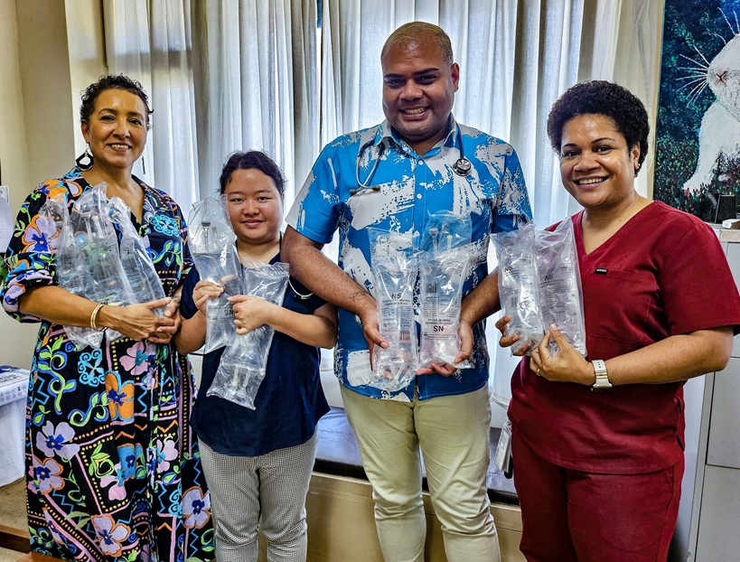 IWA gifts IV fluids to children’s hospital