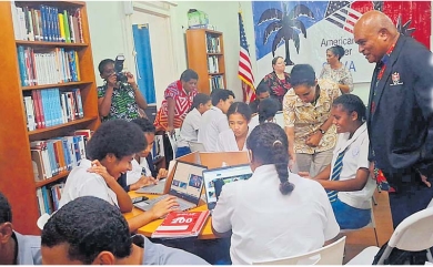 Library receives boost - The Fiji Times