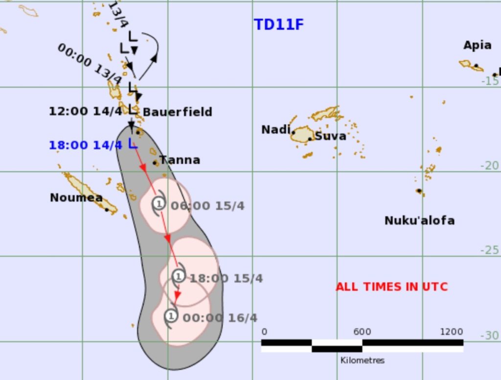 TD11F to attain cyclone strength, heavy rain warning for parts of Fiji ...