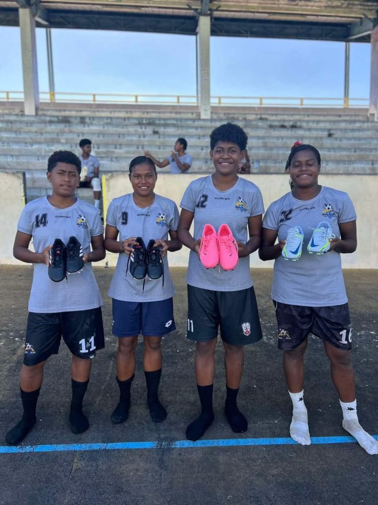 Good Samaritans donate boots to Ba women players - The Fiji Times