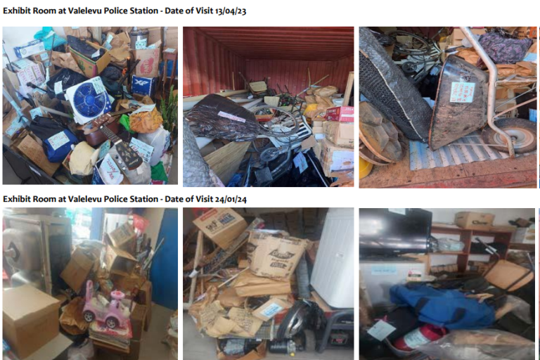 Auditor-General flags exhibit storage problems at Valelevu Police ...