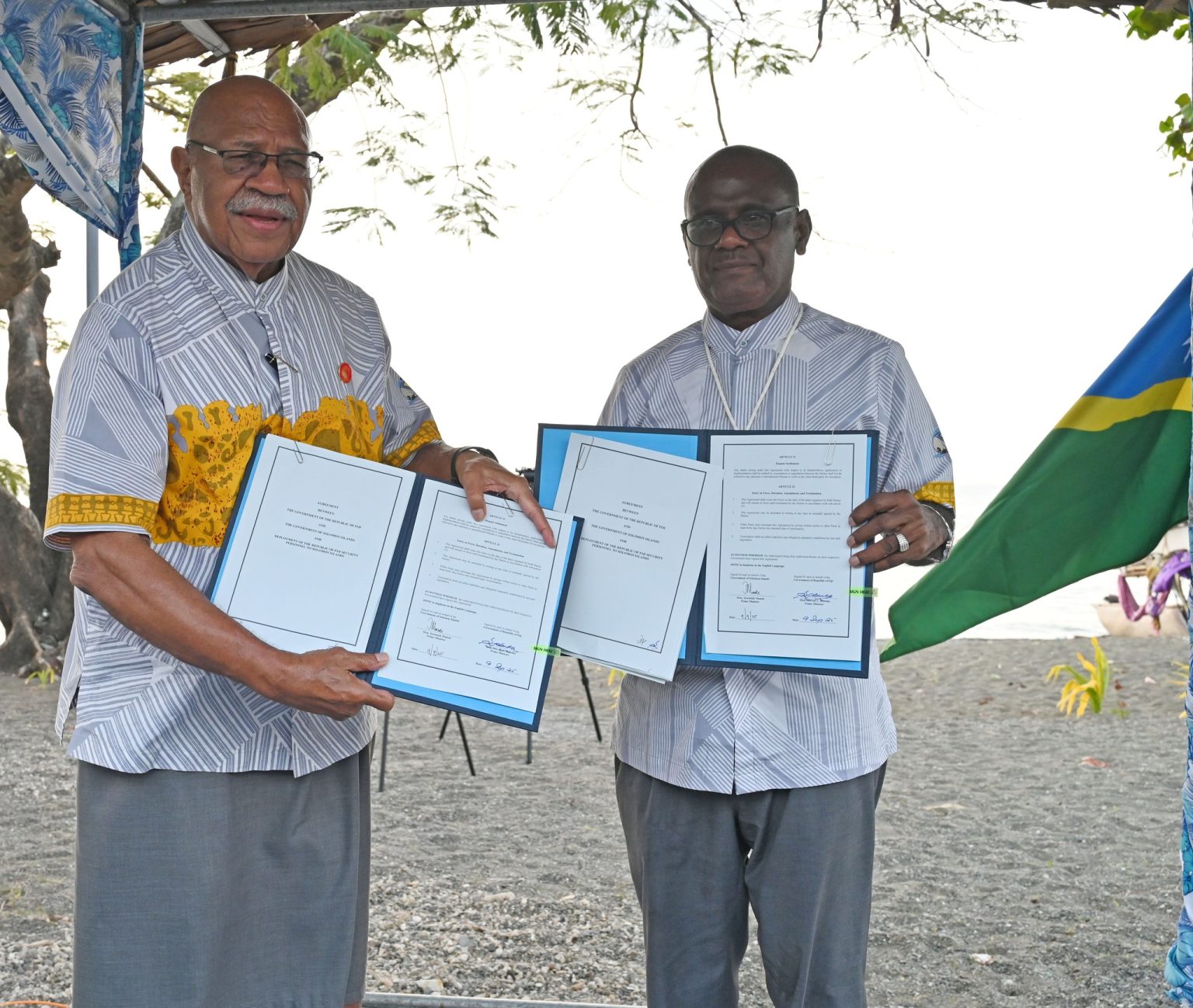 Fiji, Solomon Islands ink security pact - The Fiji Times