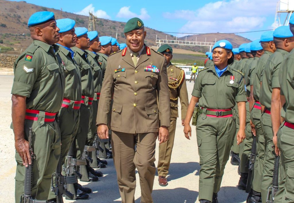 RFMF commander visits Fijian troops on Middle East tour - The Fiji Times