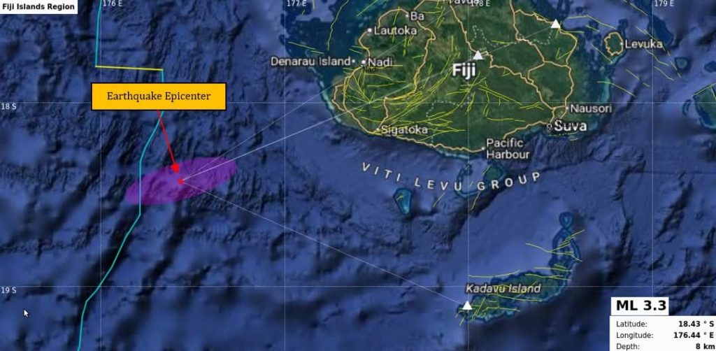 Earthquake recorded southwest of Natadola Beach - The Fiji Times