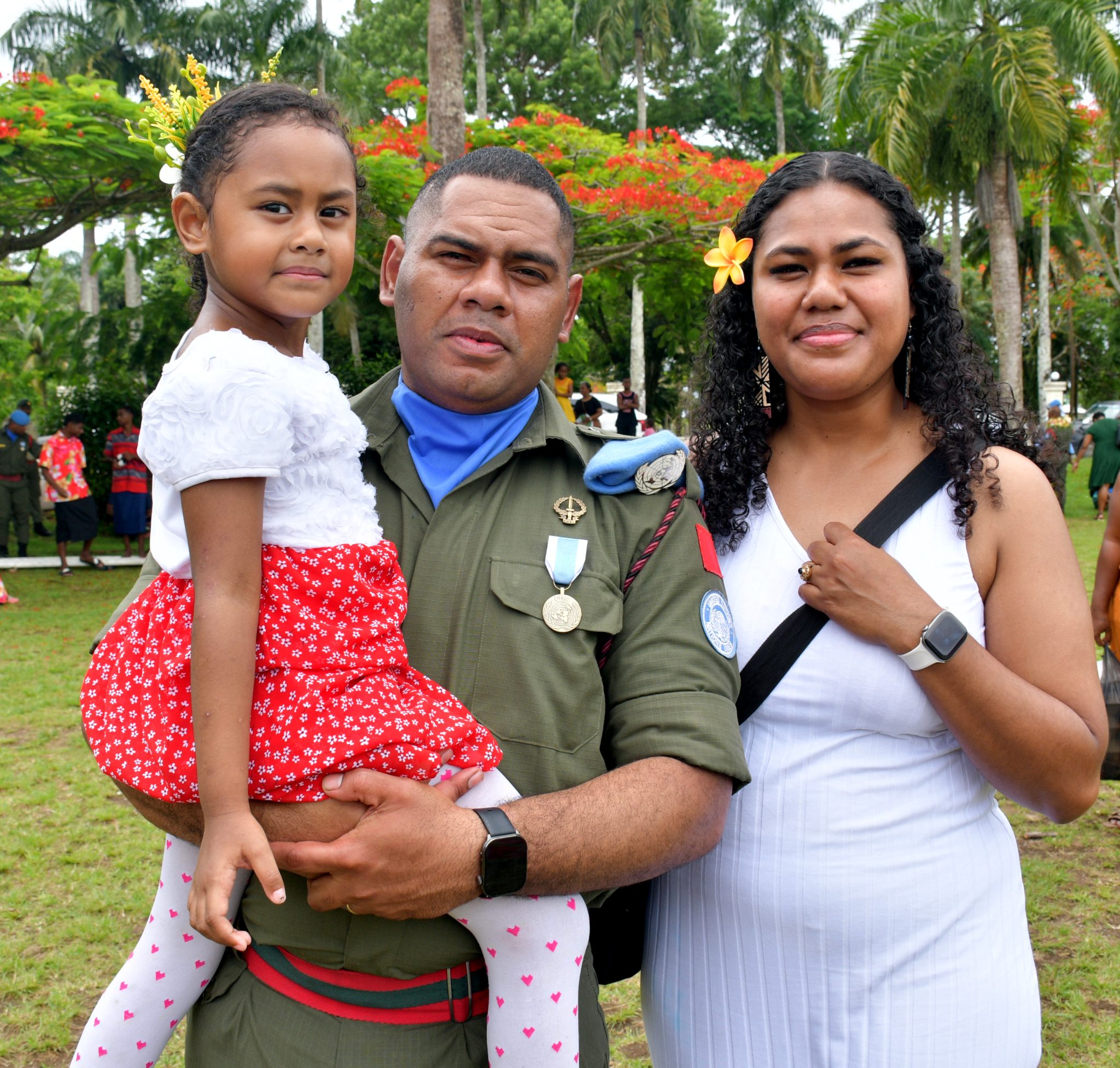 Rokosuli reunites with wife and daughter - The Fiji Times