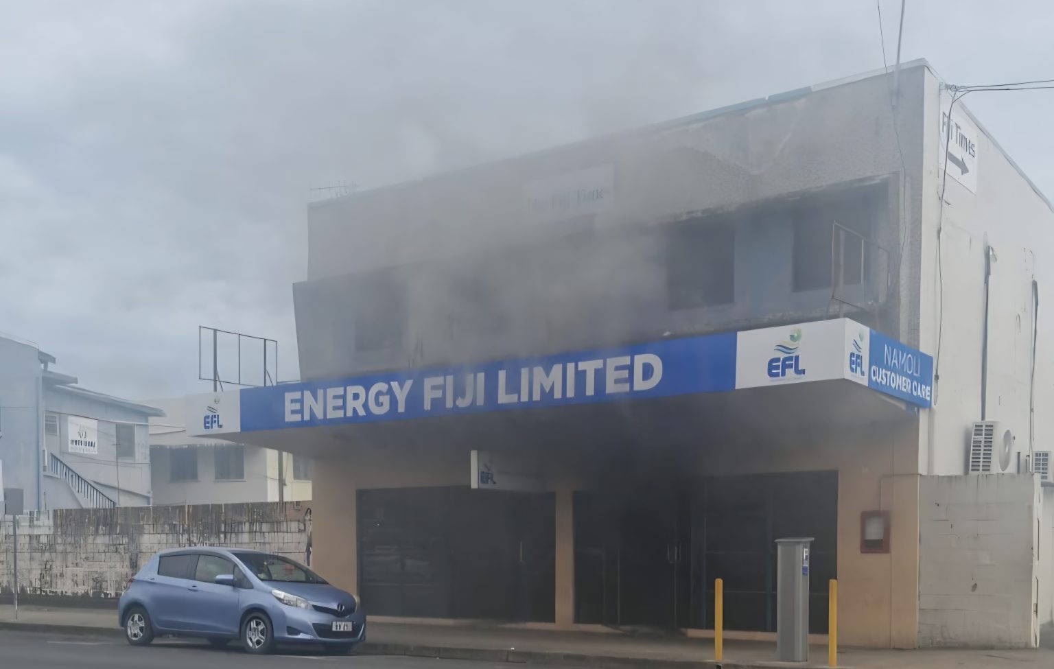 Fire at Lautoka EFL office, services disrupted - The Fiji Times